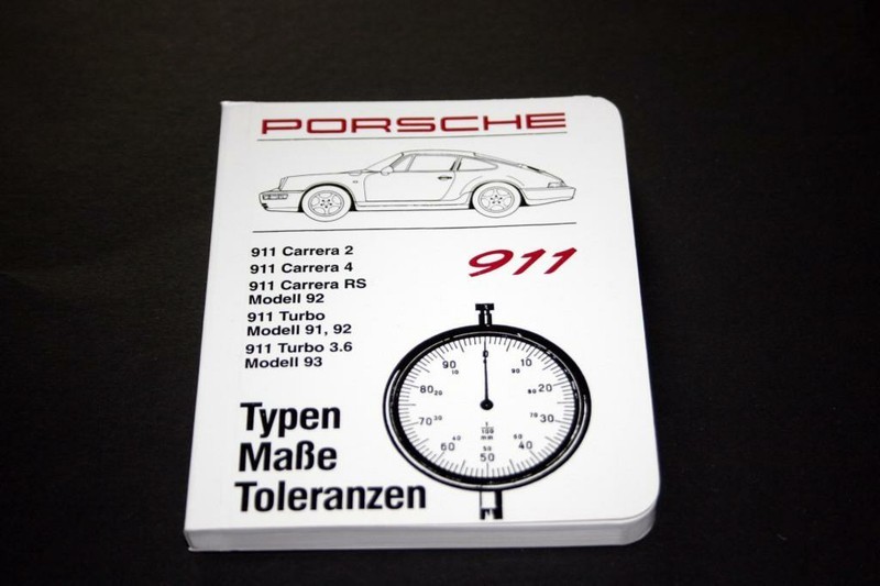 PORSCHE 964 TYPEN MAßE TOLERANZEN
